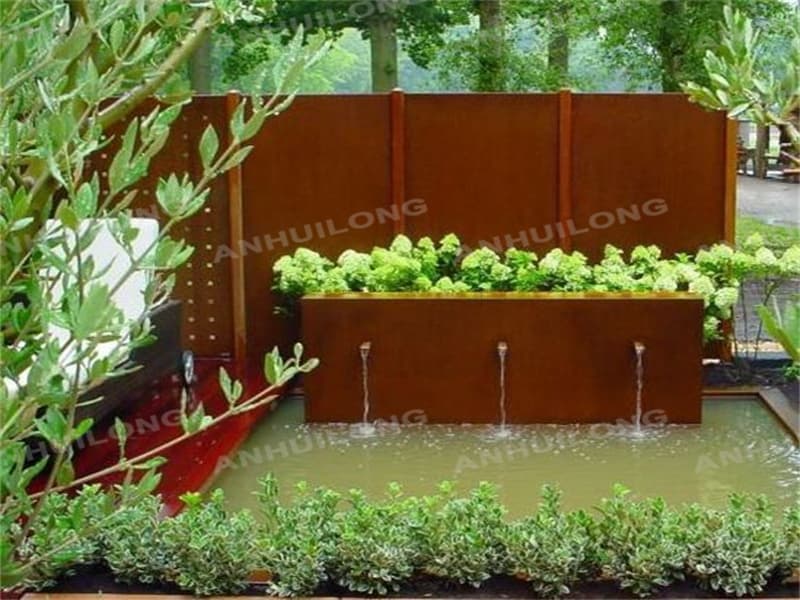 Customized corten water feature NZ-Corten Steel Garden Water Feature
